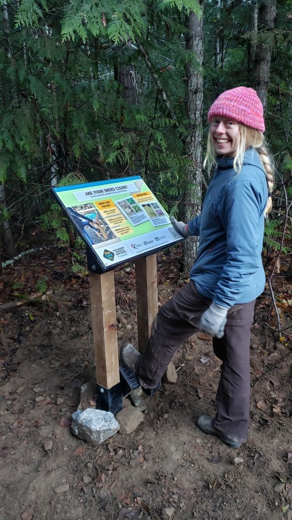New boot brush stations at local trails combat invasive species spread